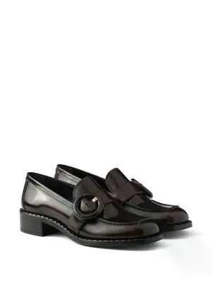 Prada Brushed Leather Loafers