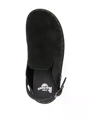 Dr. Martens Zebzag Suede Mules - Black