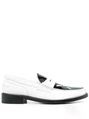 STEFAN COOKE Slashed Leather Loafers