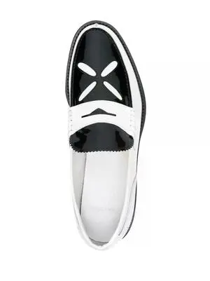 STEFAN COOKE Slashed Leather Loafers