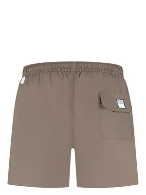Fedeli Woven Swim Shorts - Brown