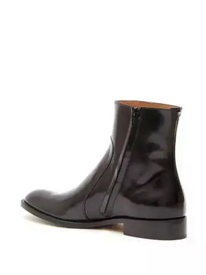 MAISON MARGIELA Brushed Leather Ankle Boots