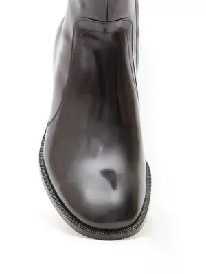 MAISON MARGIELA Brushed Leather Ankle Boots
