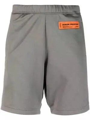 Heron Preston Logo-patch Track Shorts - Grey