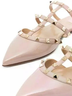 Valentino Garavani Rockstud Patent Leather Mules
