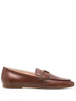 TOD'S T-logo Leather Loafers