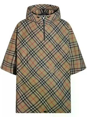 Burberry Check Cady Cape - Neutrals