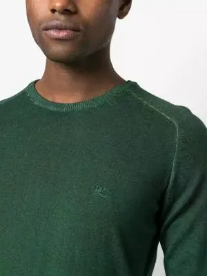 Etro Embroidered-logo Crew-neck Jumper