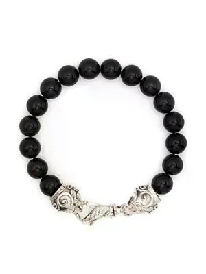 Emanuele Bicocchi Arabesque Beaded Bracelet - Black