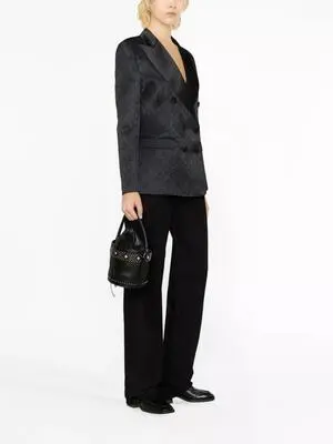 Etro Patterned Jacquard Satin Blazer