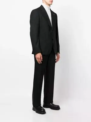LARDINI Single-breasted Wool Suit - Black