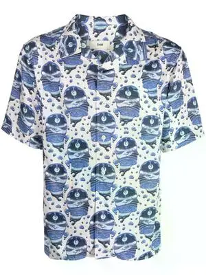 GMBH Graphic-print Short-sleeve Shirt - Blue