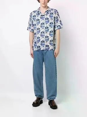 GMBH Graphic-print Short-sleeve Shirt - Blue