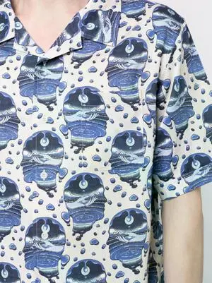 GMBH Graphic-print Short-sleeve Shirt - Blue