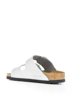 BIRKENSTOCK Arizona 30mm Metallic Sandals - Silver