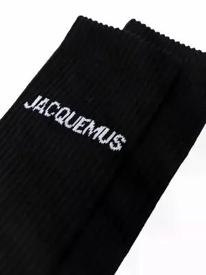 Jacquemus Ribbed Logo Crew Socks