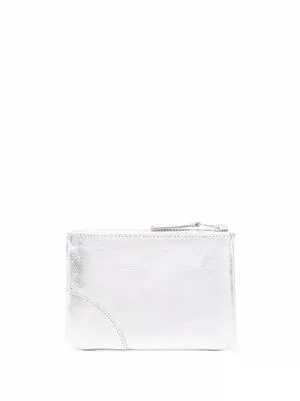 Comme Des Garçons Extra-small Metallic Coin Pouch - Silver