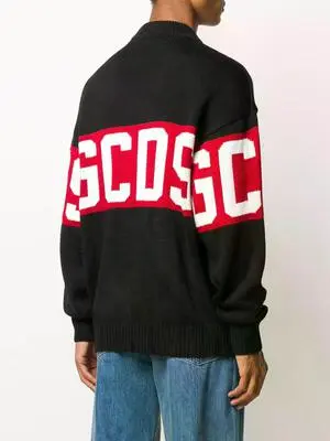 Gcds Logo Intarsia Jumper - Black