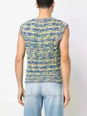 Andersson Bell Abstract-knit V-neck Vest