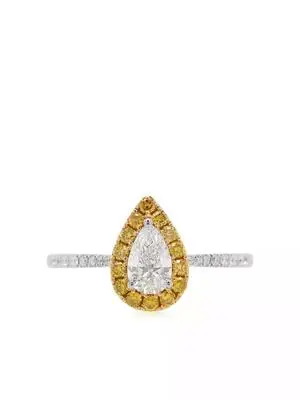 HYT JEWELRY 18kt White Gold Diamond Ring - Silver