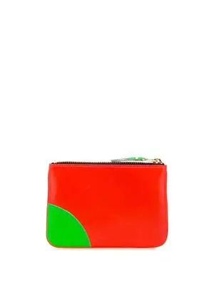 Comme Des Garçons Colour-block Leather Wallet