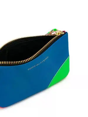 Comme Des Garçons Colour-block Leather Wallet