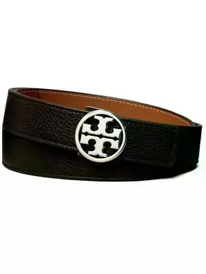 Tory Burch Miller Reversible Leather Belt - Black