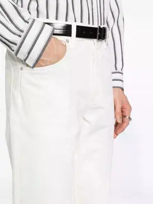 LANVIN Straight-leg Denim Trousers - White