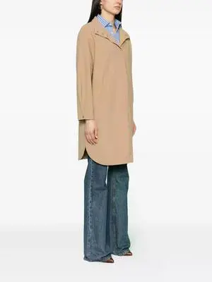 Herno Single-breasted Midi Coat - Neutrals