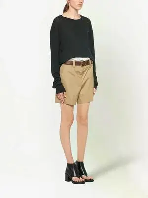 Miu Miu Logo-patch Long-sleeve T-shirt - Black
