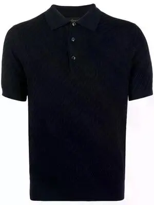 Brioni Waffle-knit Polo Shirt