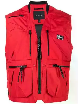 Rlx Ralph Lauren Brendan Multi-pocket Cargo Vest - Red