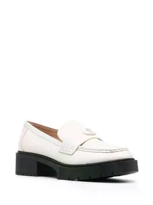 COACH Leah Chunky Sole Leather Loafers