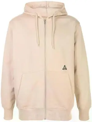 PALACE Zip-up Relaxed Fit Hoodie - Neutrals
