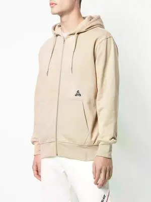 PALACE Zip-up Relaxed Fit Hoodie - Neutrals