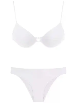 AMIR SLAMA Balconette Bikini Set - White