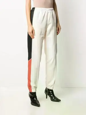 MARINE SERRE Contrast Panel Cuffed Trousers