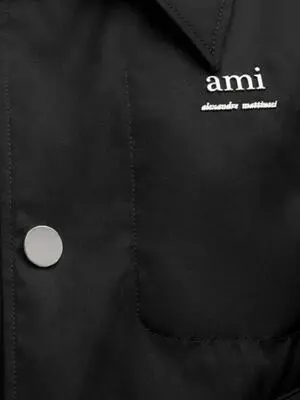 AMI Paris Embroidered Logo Button-up Jacket