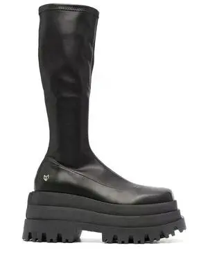 NAKED WOLFE Sin Platform Knee-high Boots