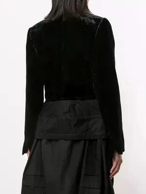 AGANOVICH Velvet Panel Wrap-around Blazer