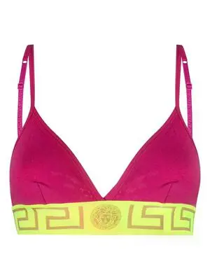 Versace Greca-print Bra
