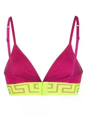 Versace Greca-print Bra