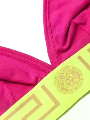 Versace Greca-print Bra