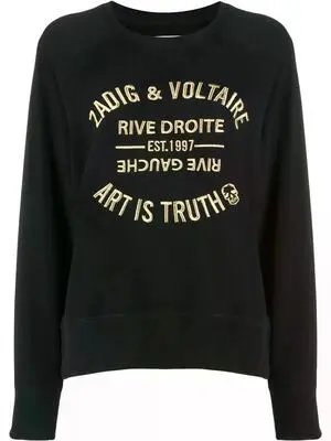 Zadig&voltaire Embroidered Sweatshirts Hoodies For Women
