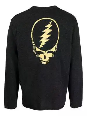 JAMES PERSE Grateful Dead Intarsia Knit Cashmere Jumper
