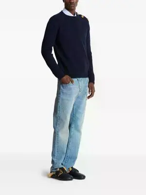 Balmain Knitted Jumper - Blue