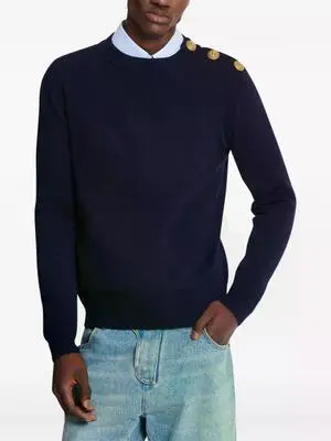 Balmain Knitted Jumper - Blue