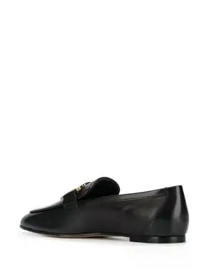 TOD'S Chain-link Leather Loafers - Black