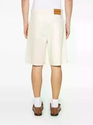 Marni Almond Beige Denim Shorts