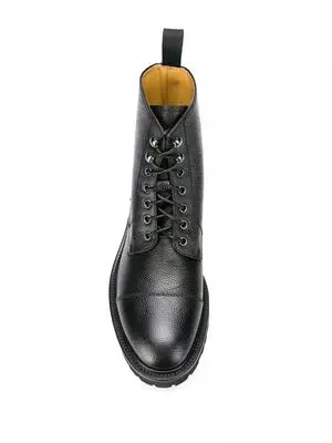 SCAROSSO Jackie Grain Ankle Boots
